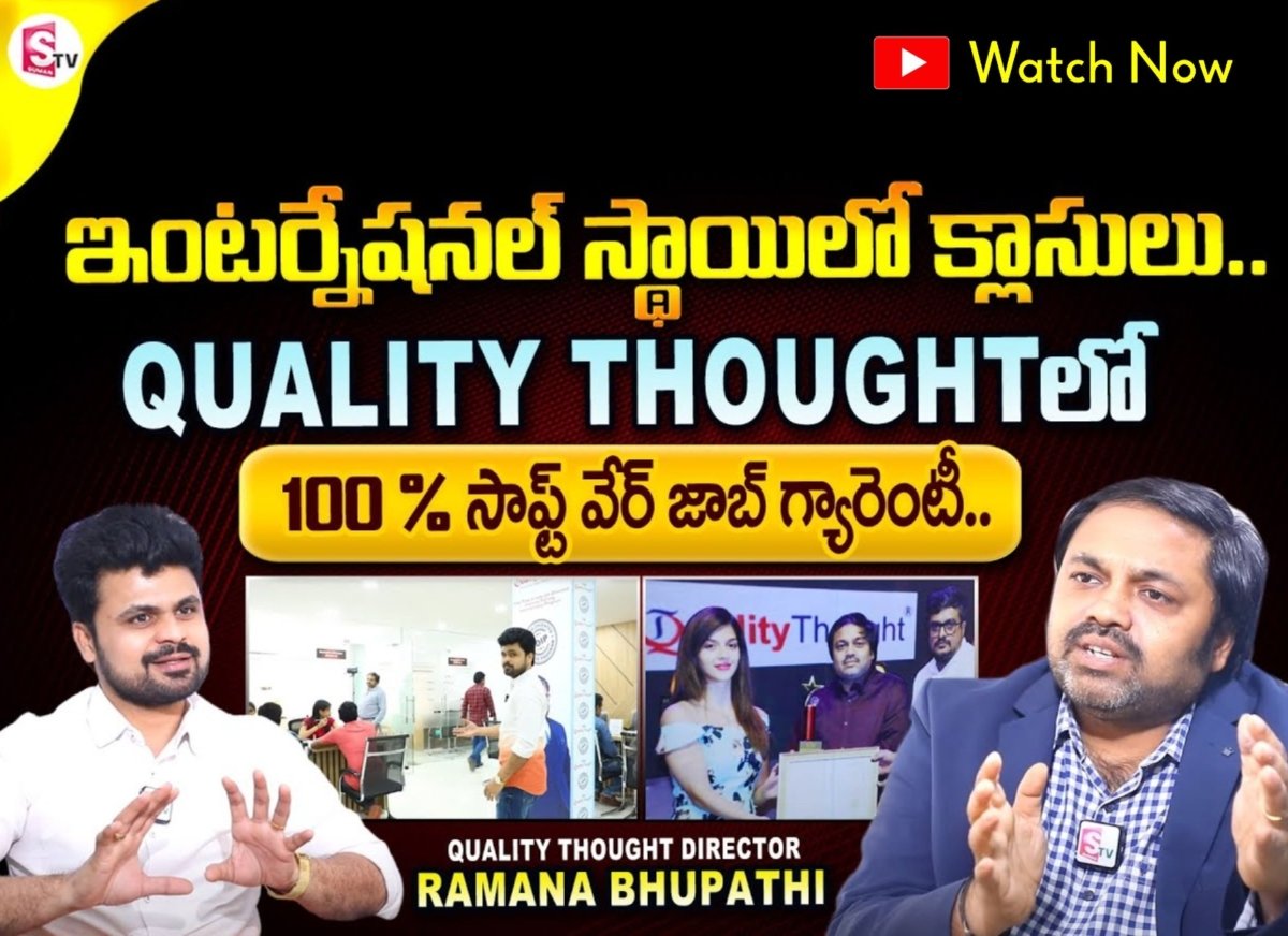 Quality Thought - Best Software Training Institute In Hyderabad